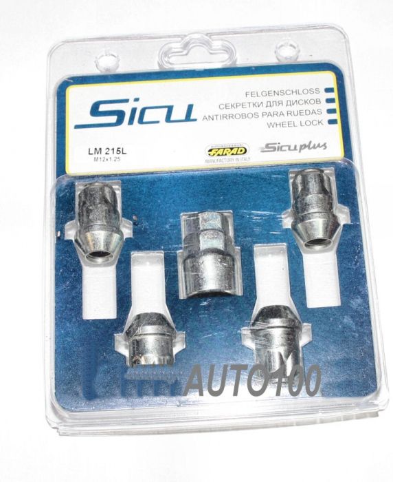 Antifurt roti FARAD piulita M12x1,25 - Auto100.ro