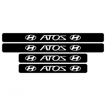 Set protectie prag Hyundai Atos sticker auto - Auto100.ro
