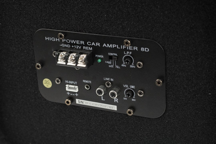 Subwoofer Activ auto ACV BTA 10R, 250mm, 200W RMS - Auto100.ro